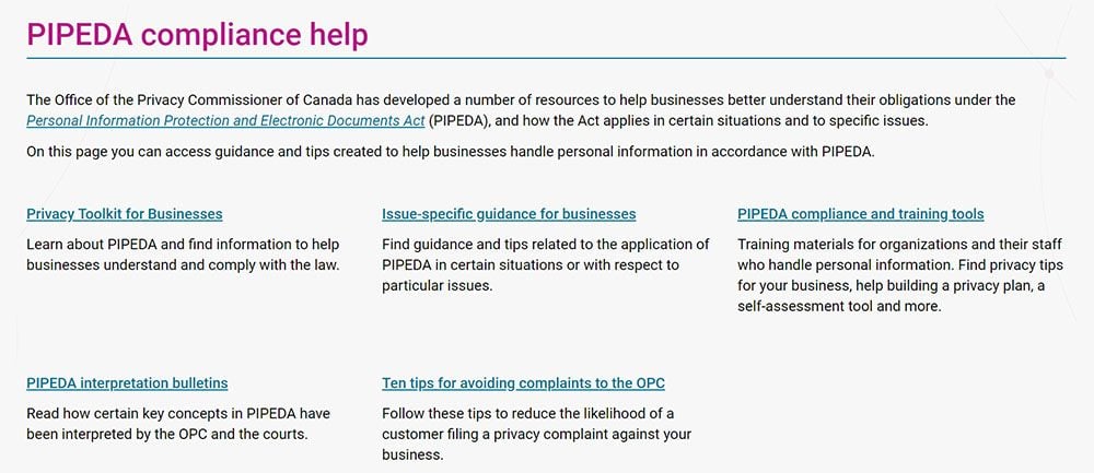 Protecting Your Online Business from PIPEDA Privacy Complaints ...