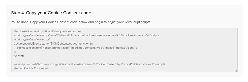 Cookie Consent Examples - Privacy Policies